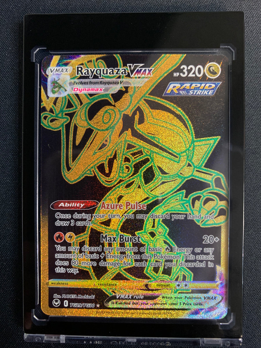 POKEMON SW&SH SILVER TEMPEST RAYQUAZA VMAX TRAINER GALLERY TG29/TG30 - – Mint Sports Cards ...