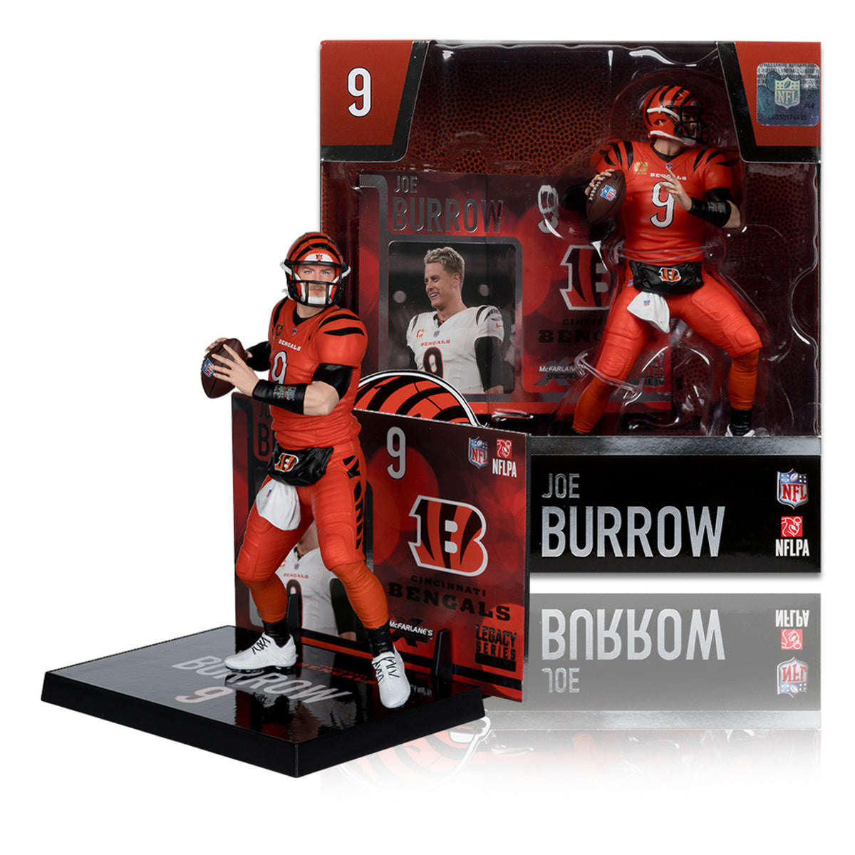 MCFARLANE'S SPORTSPICKS NFL FIGURE - JOE BURROW 7" SCALED POSED FIGURE ...
