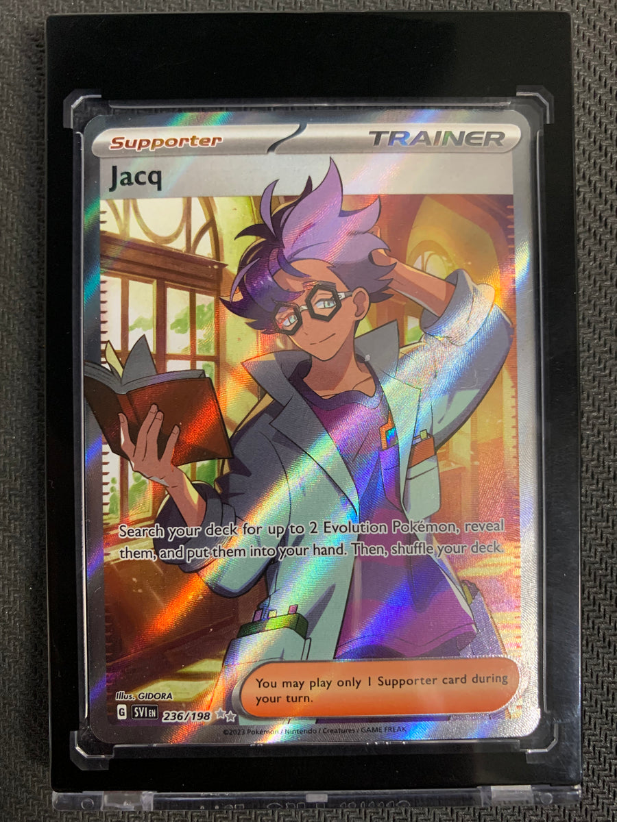 2023 POKEMON SCARLET & VIOLET JACQ FULL ART RARE TRAINER 236/198 - PAC ...