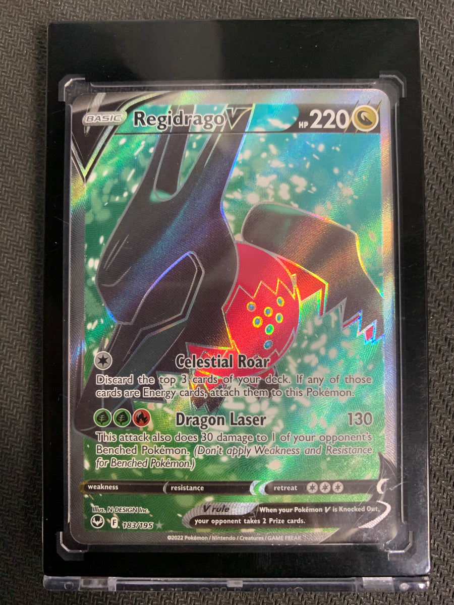 2022 POKEMON SW&SH SILVER TEMPEST REGIDRAGO V FULL ART RARE 183/195 ...