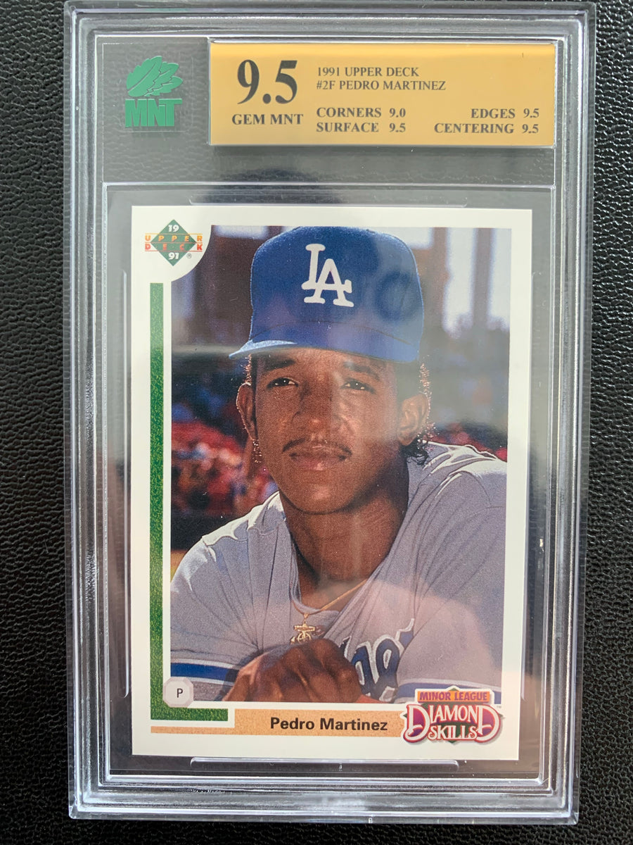 1991 UPPER DECK BASEBALL #2F - PEDRO MARTINEZ ROOKIE CARD GRADED MNT 9 ...