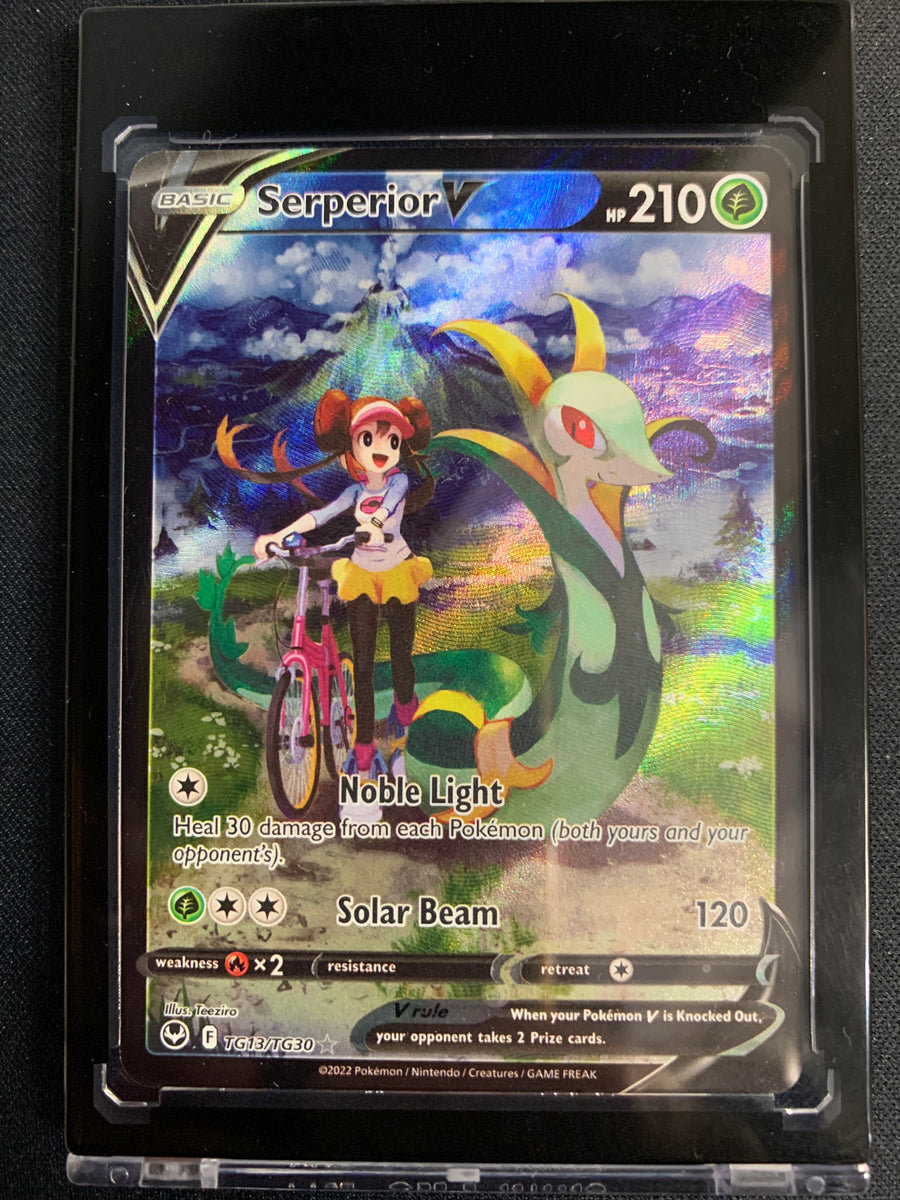 POKEMON SW&SH SILVER TEMPEST SERPERIOR V FULL ART TRAINER GALLERY TG13 ...