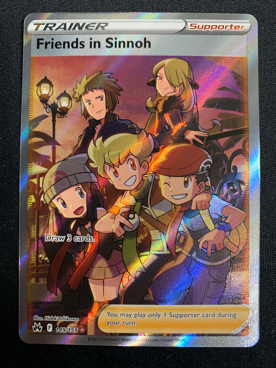 2023 POKEMON SWSH CROWN ZENITH FULL ART TRAINER RARE FRIENDS IN SINNOH ...